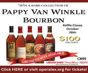 Bourbon lover? YOU could win a rare flight of Pappy Van Winkle!