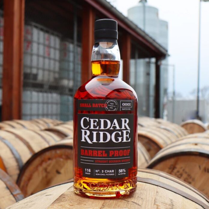 Cedar Ridge releases its Barrel Proof Straight Bourbon Whiskey