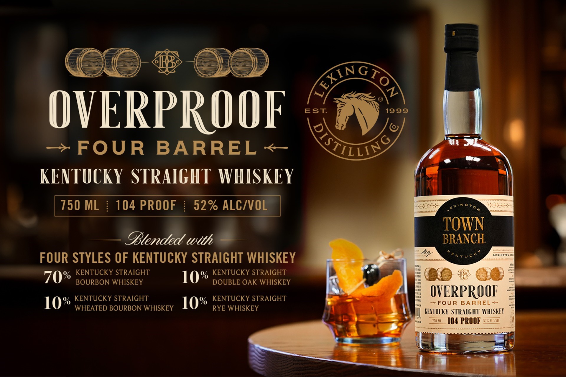 Town Branch®️ Distillery releases Overproof Kentucky Straight Whiskey